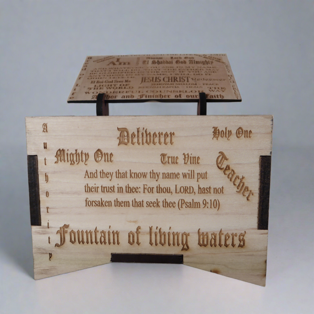 Personal Size, Prayer Box Engraved with God's Promises - Powerful ...